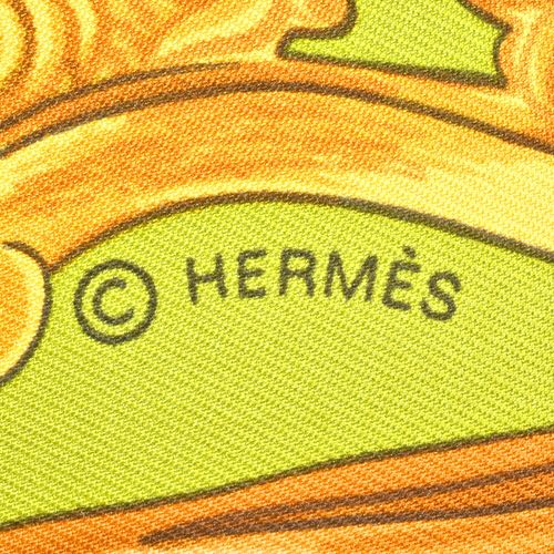 エルメス HERMES カレ90 シルク スカーフ シルク イエロー エルメス HERMES カレ90 シルク スカーフ シルク イエロー